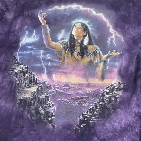 The Mountain | Shirts | Vintage 999 The Mountain Indians Native ...